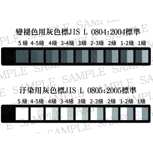 [日本規格協會] 變褪色JIS L 0804 及 汙染用 灰色標JIS L 0805 | 蝦皮購物