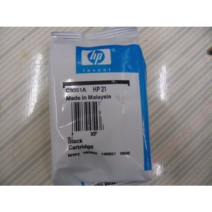 裸裝HP 21 C9351A 原廠黑色墨水匣3940/1460/2360/2460/F370/1402 | 蝦皮購物