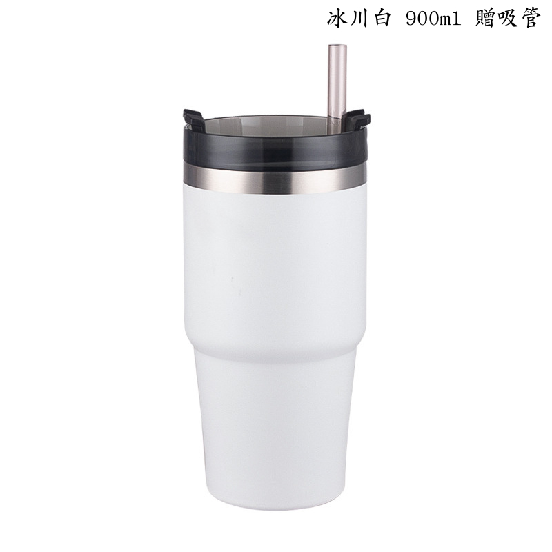 【BOACUP】SGS檢驗合格 陶瓷內膽 雙飲保溫杯 手提冰壩杯 雙層不鏽鋼 冰霸杯 304不鏽鋼保溫杯 咖啡杯 保溫杯 | 蝦皮購物