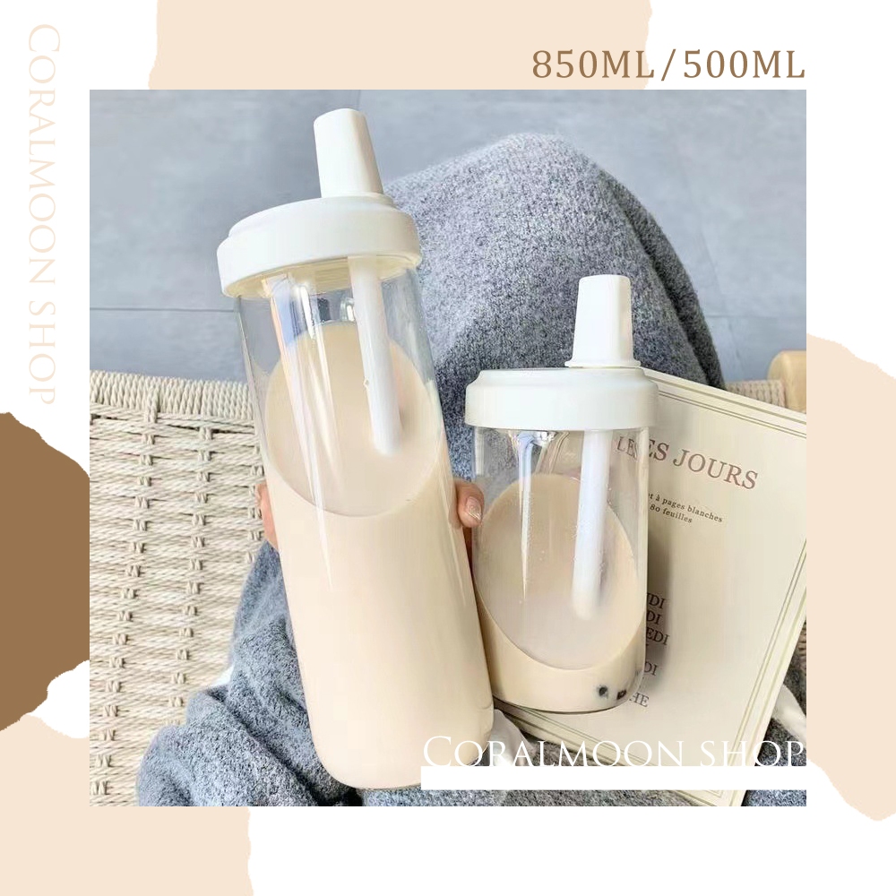 【台灣現貨|附發票】珍奶環保杯 850ml 環保杯 杯 珍珠奶茶 奶茶杯 大容量 飲料杯 水壺飲料 珍奶 杯套 水杯 | 蝦皮購物