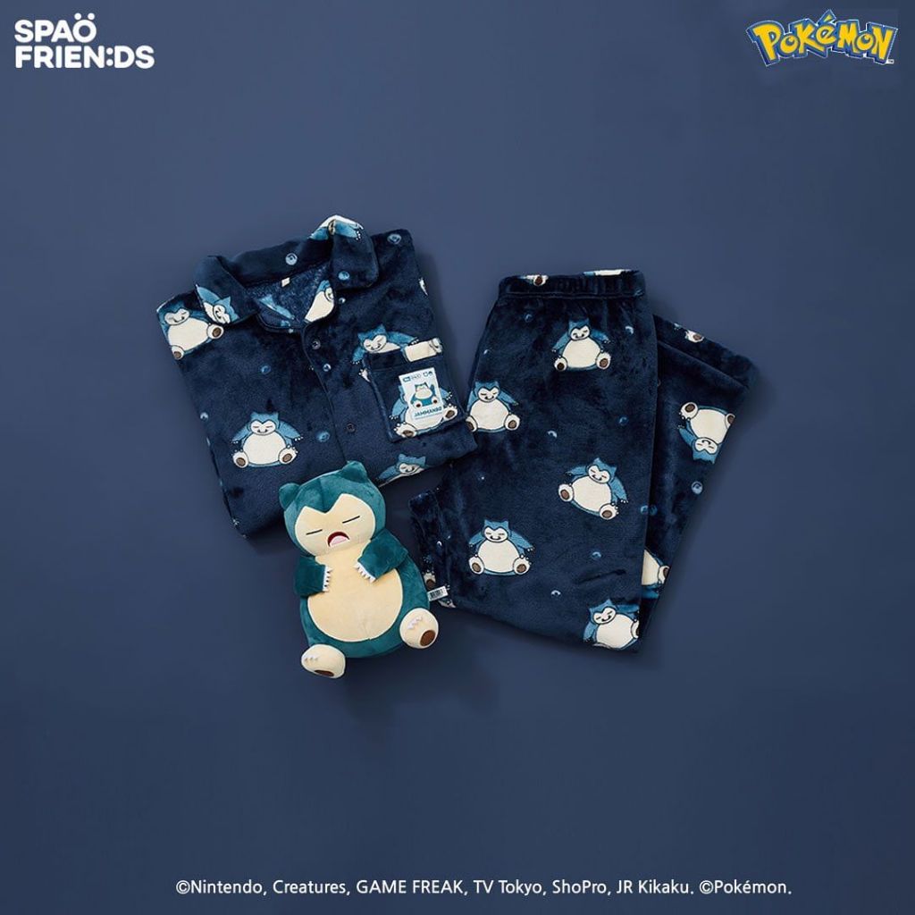 【zz韓國代購🇰🇷】 🔥新增新款🔥 SPAO x 寶可夢 睡衣 睡褲 套裝 拖鞋 神奇寶貝 皮卡丘 兒童睡衣 | 蝦皮購物