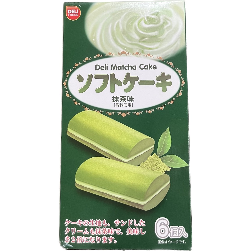 DELI 抹茶 / 香草 / 草莓 夾心蛋糕 108g (良品小倉) | 蝦皮購物