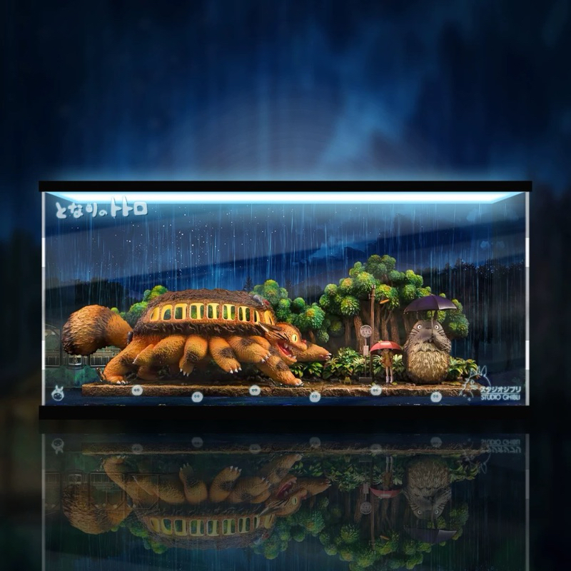 《Yao 挖寶趣》OPM 龍貓車站 宮崎駿桌面場景 GK雕像 專用展示盒 | 蝦皮購物