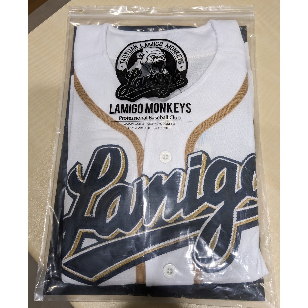 [全新] Lamigo Monkeys 桃猿 主場球衣 2017年版 球迷版 絕版 S號 | 蝦皮購物