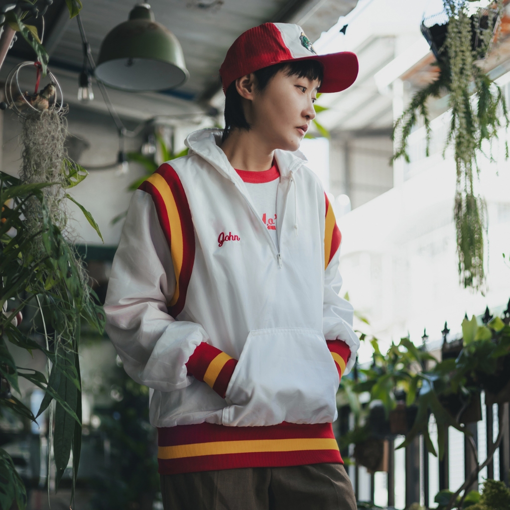 80s CISCO / Half-Zip Varsity Bomber Jacket | 蝦皮購物