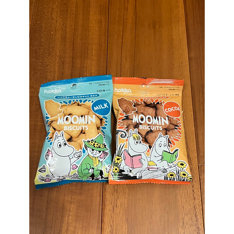 日本 hokka MOOMIN 魯魯米造型餅乾 小精靈餅乾 造型餅乾 牛奶 可可 零食 日本零食 餅乾 可愛 20g | 蝦皮購物