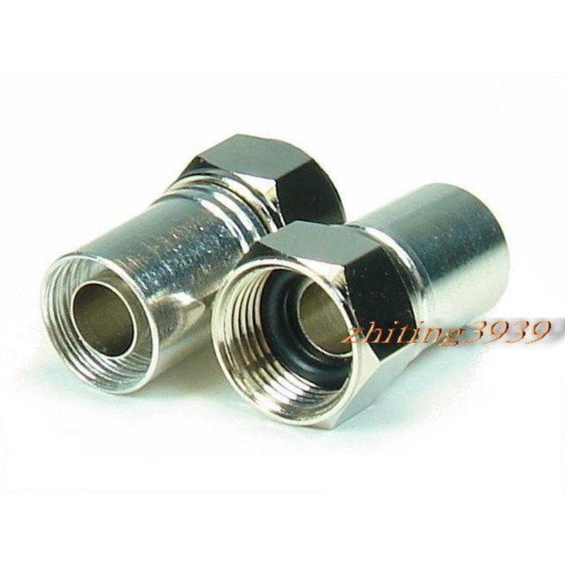 [含發票]LD-102L錐形防水鳳梨頭RG6=5C2V有線電視接頭 同軸纜線 鋁鳳梨 | 蝦皮購物