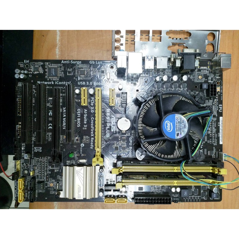華碩 B85-PLUS+ I5 4570+D3/4G*4=16G(含銅扇擋板)-拆機良品 | 蝦皮購物