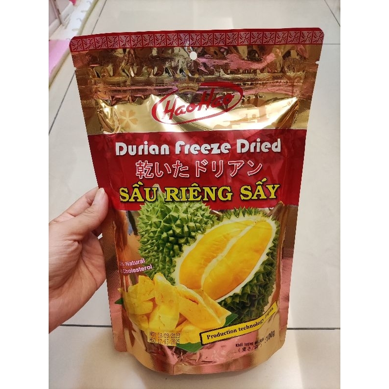 全新品 haohao 越南冷凍乾燥榴槤乾 (100g/包) 榴槤乾 榴槤 水果乾 果乾 特價 優惠價 滿額免運 蝦幣回饋 | 蝦皮購物