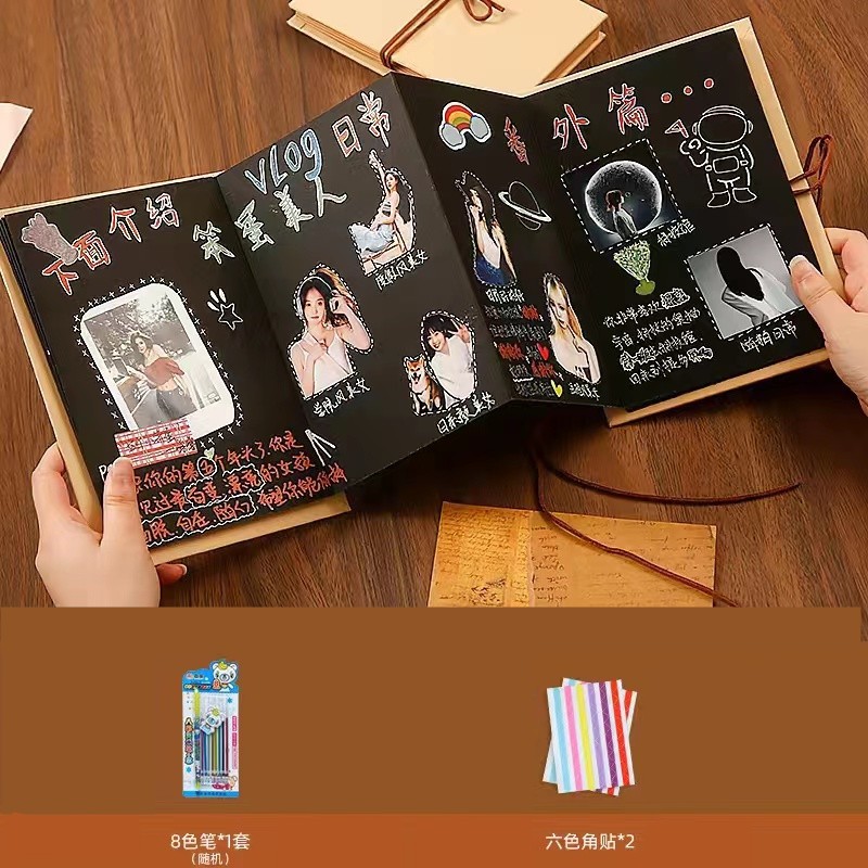 🔥臺灣48H出貨🔥DIY手風琴相冊本創意紀念折疊本情侶錶白閨蜜生日畢業手工禮物 | 蝦皮購物