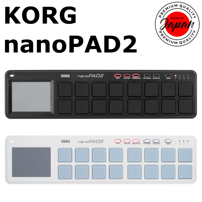 KORG nanoPAD2 [黑色/白色] USB MIDI 控制器 支持速度的 16 垫音乐制作 DTM 紧凑型黑白音 | 蝦皮購物