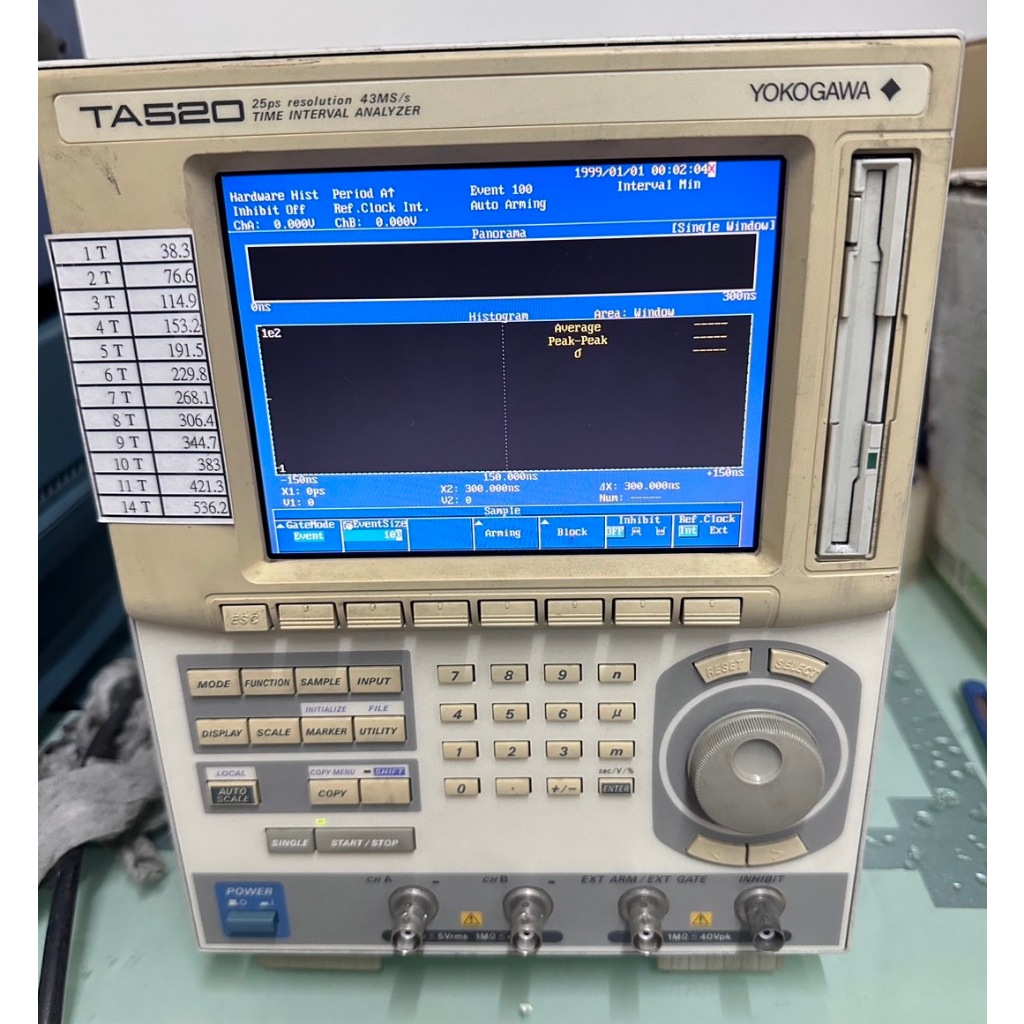 中古YOKOGAWA TA-520 Time Interval Analyzer 時間間隔分析儀 | 蝦皮購物