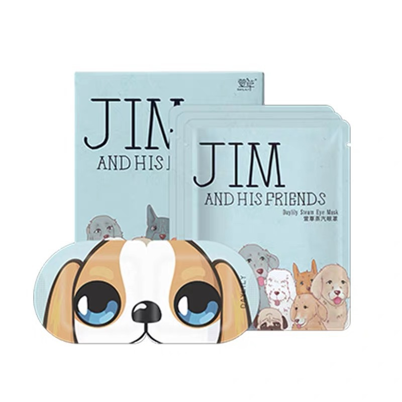 Suke.co 台灣現貨 JIM 吉姆 可愛動物圖案 蒸氣眼罩 一次性 自發熱 萱草 眼罩護眼 舒緩 蒸氣眼罩 眼罩 | 蝦皮購物