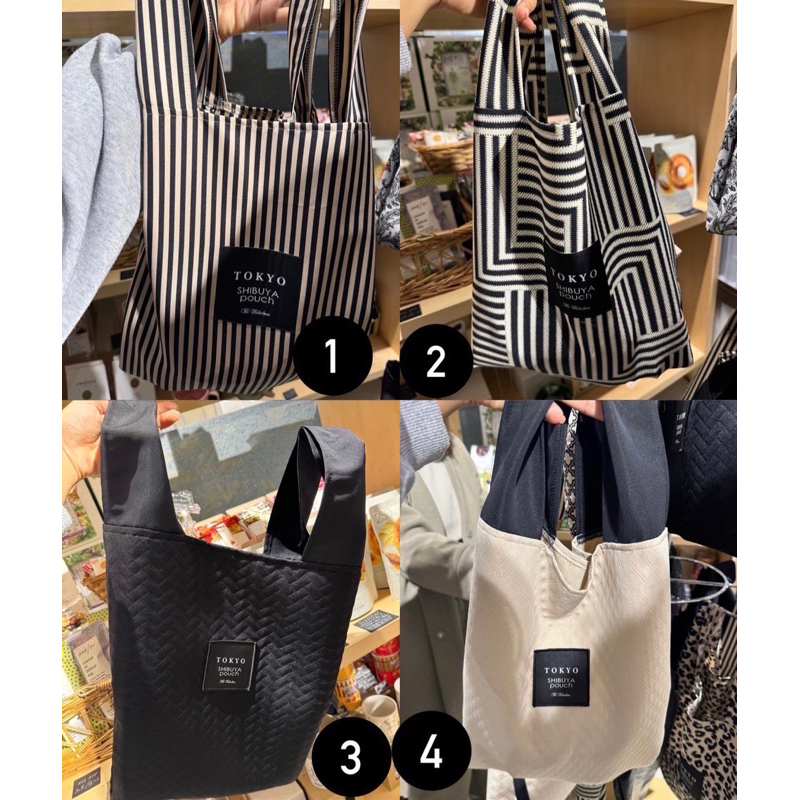 🇯🇵東京連線🇯🇵 Tokyo Shibuya Pouch M號 環保袋、購物袋、收納袋 四款現貨每 | 蝦皮購物