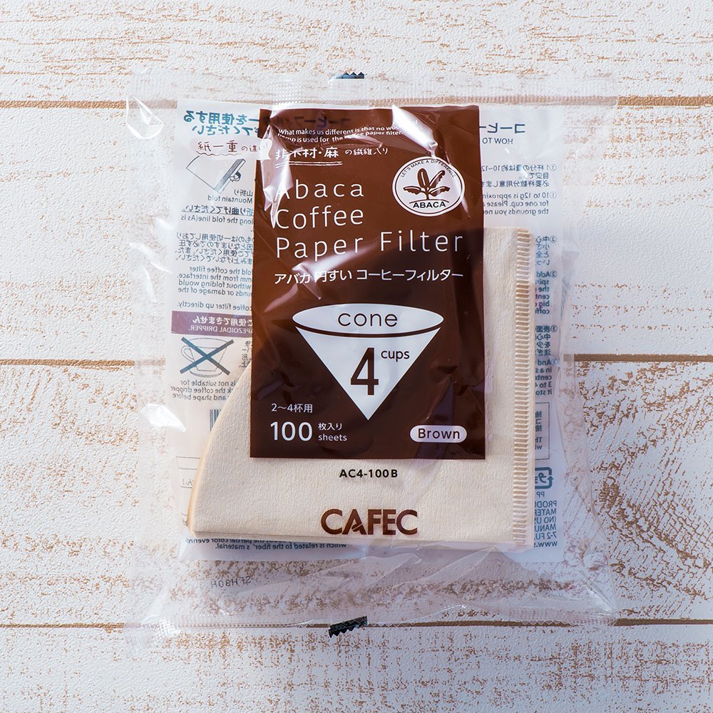 CAFEC 三洋 Abaca Abaca+ 麻纖維 Hario V60 對應 1-4人份 100入 手沖 咖啡 錐形濾紙 | 蝦皮購物