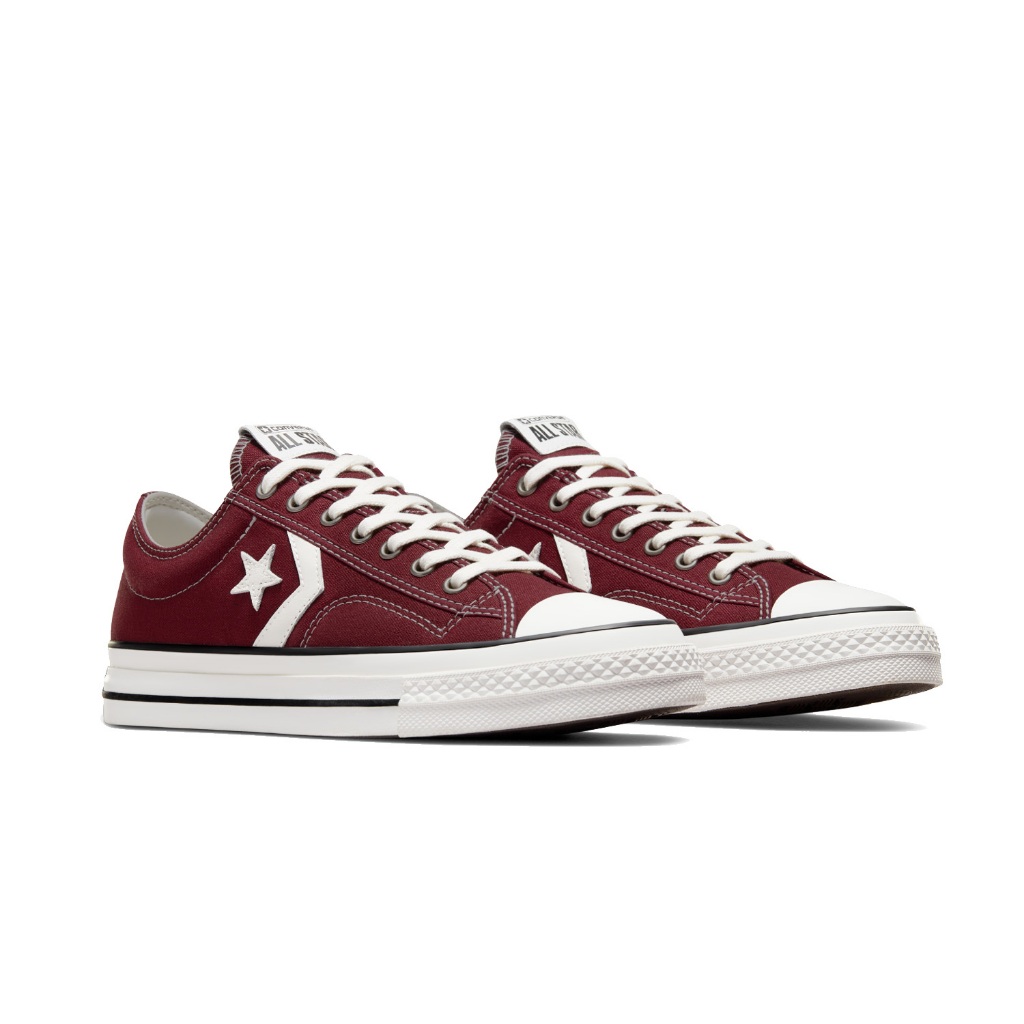 CONVERSE【授權專賣店】男女低筒帆布鞋 STAR PLAYER 76 OX 復古休閒 A08116C 暗紅 | 蝦皮購物