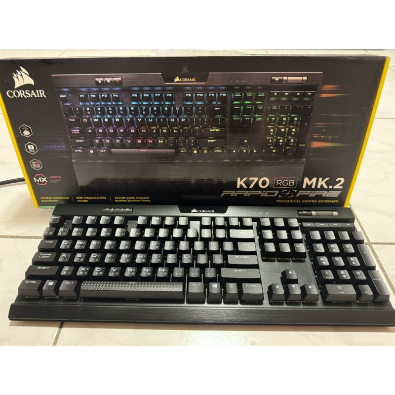 海盜船 K70 MK.2 RGB 黑色 銀軸 注音 | 蝦皮購物