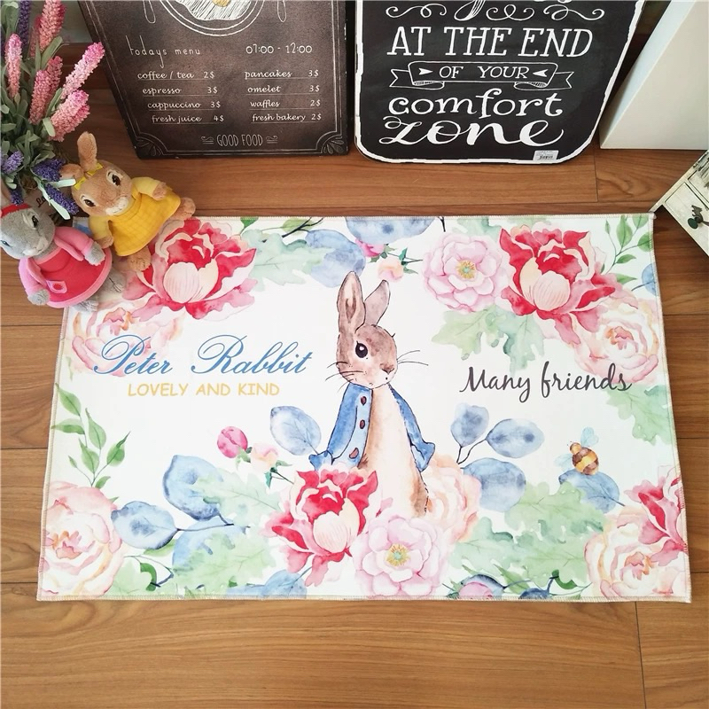 限定 PETER RABBIT 彼得兔 兔子 花朵 房間地毯 浴室踏墊 卡通地墊 車 | 蝦皮購物