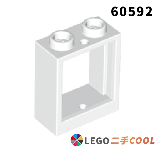 【COOLPON】正版樂高 LEGO【二手】窗框 Window 1x2x2 Flat Front 60592 79128 | 蝦皮購物