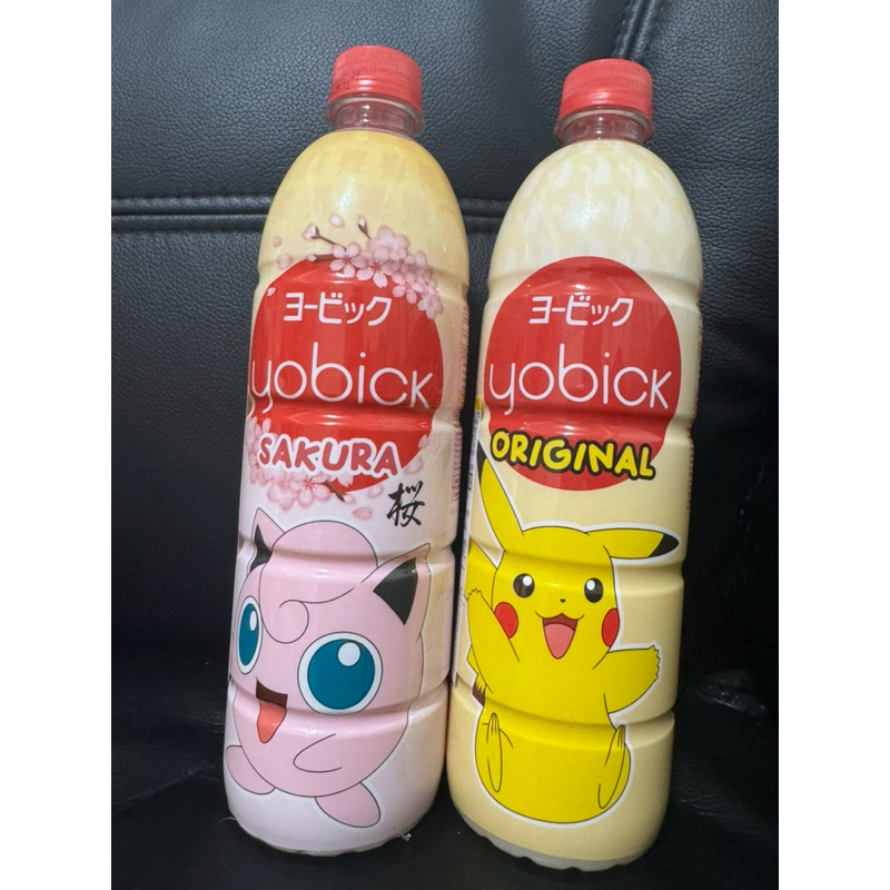 Yobick 乳酸菌飲料 寶可夢圖案 700cc 胖丁櫻花款 皮卡丘原味款 2024.07.03 | 蝦皮購物