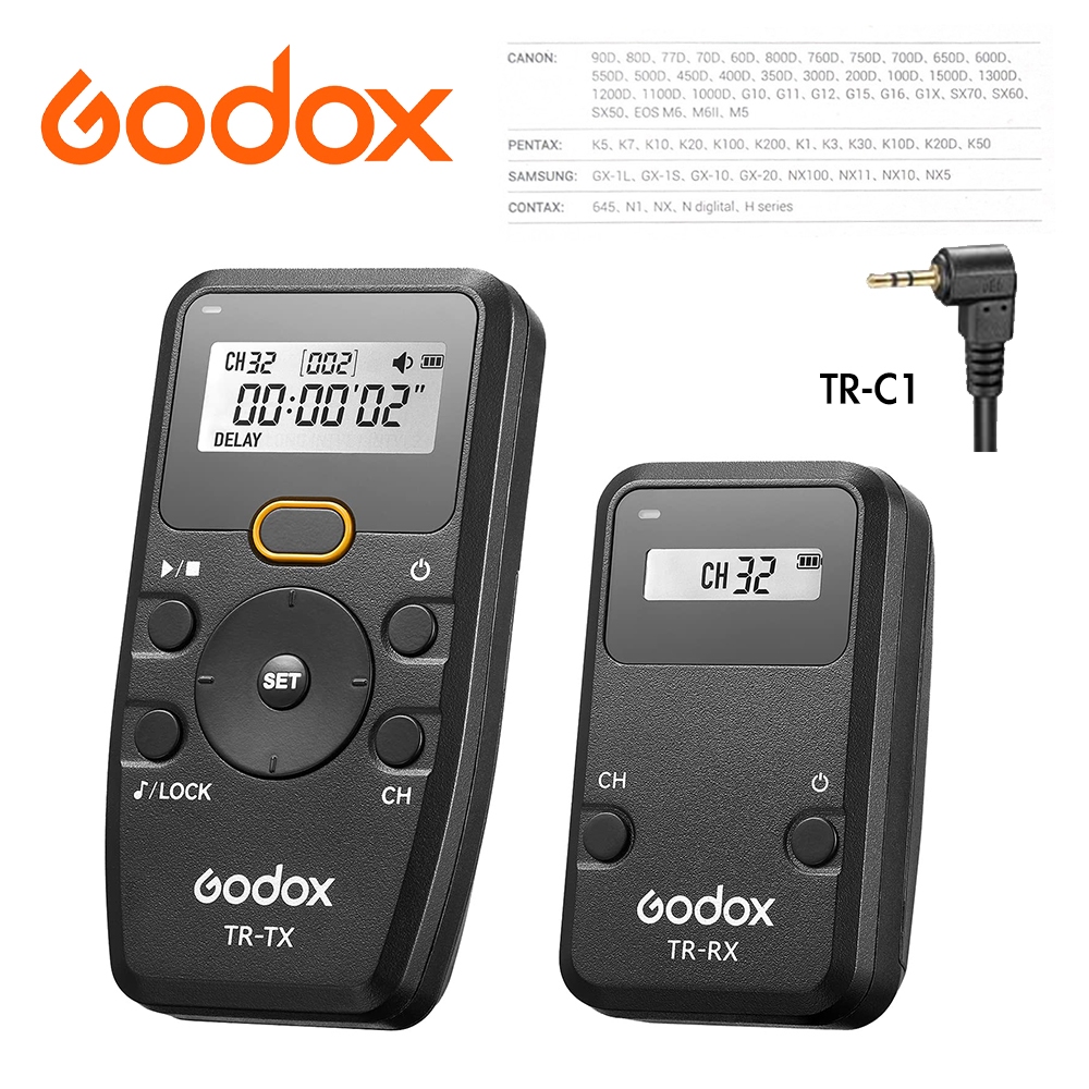 【攝界】現貨 GODOX 神牛 TR-C1 無線定時 Canon 800D 90D XT3 XH1 XE3 XT4 | 蝦皮購物