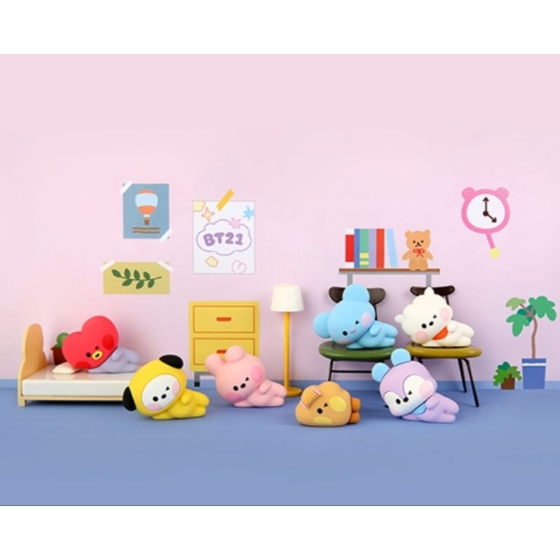 BT21 躺著的小公仔 TATA COOKY CHIMMY RJ SHOOKY MANG KOYA | 蝦皮購物