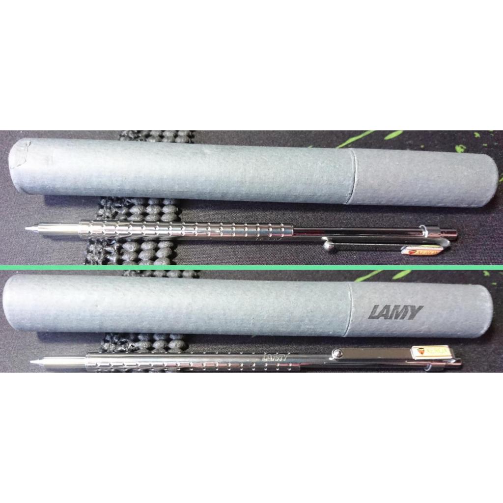 稀有二手近全新 凌美拉米LAMY spirit 銀色 限量 原子筆 含圓形紙盒派克百樂 | 蝦皮購物