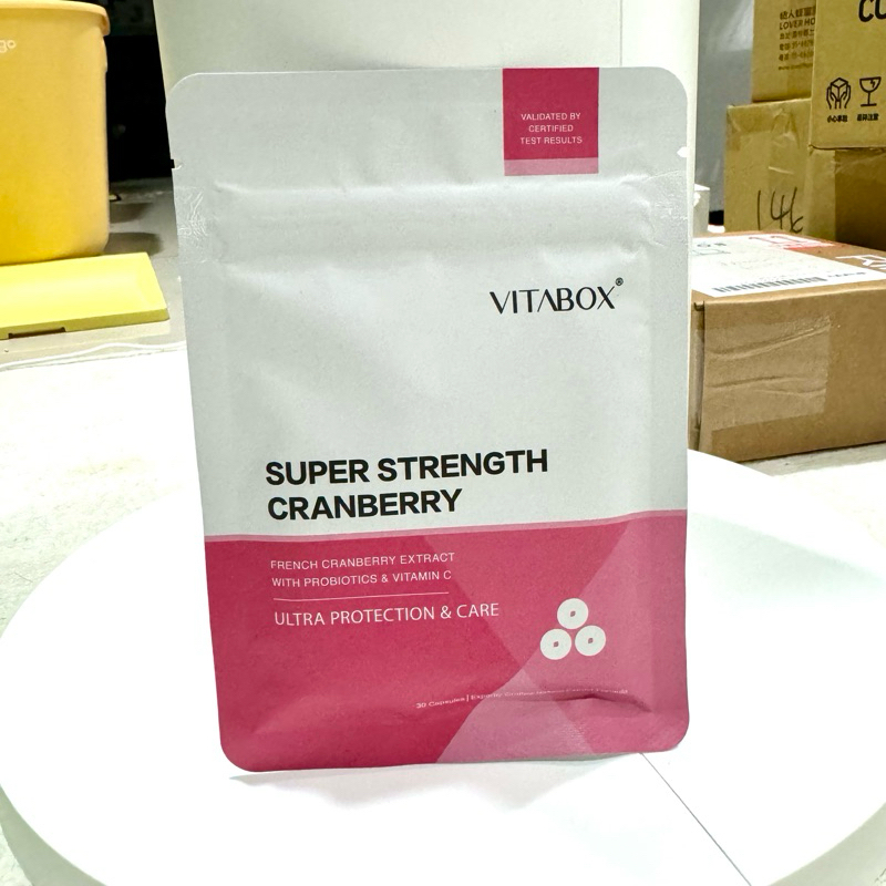 『出清開立發票』VITABOX維他盒子 法國專利雙效蔓越莓+西印度櫻桃C+超效益生菌 30粒 | 蝦皮購物