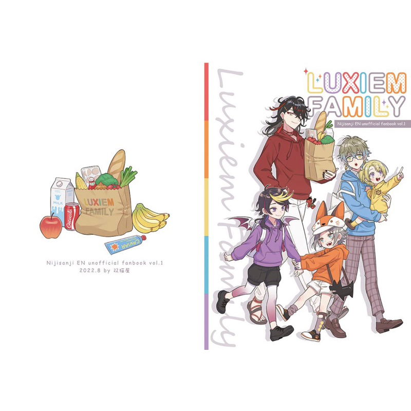 Luxiem family 1 2彩虹社同人本 大小喵Vox Luca Ike Shu Mysta | 蝦皮購物