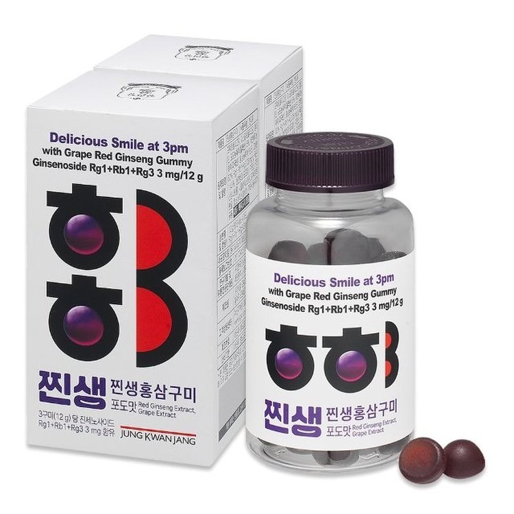 【首爾先生mrseoul】正官莊出品 紅蔘葡萄軟糖 ( 75顆/罐 ) 2025.05.26 | 蝦皮購物