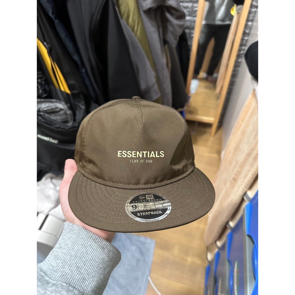 new era x fear of god essentials cap 棒球帽 平簷帽 | 蝦皮購物