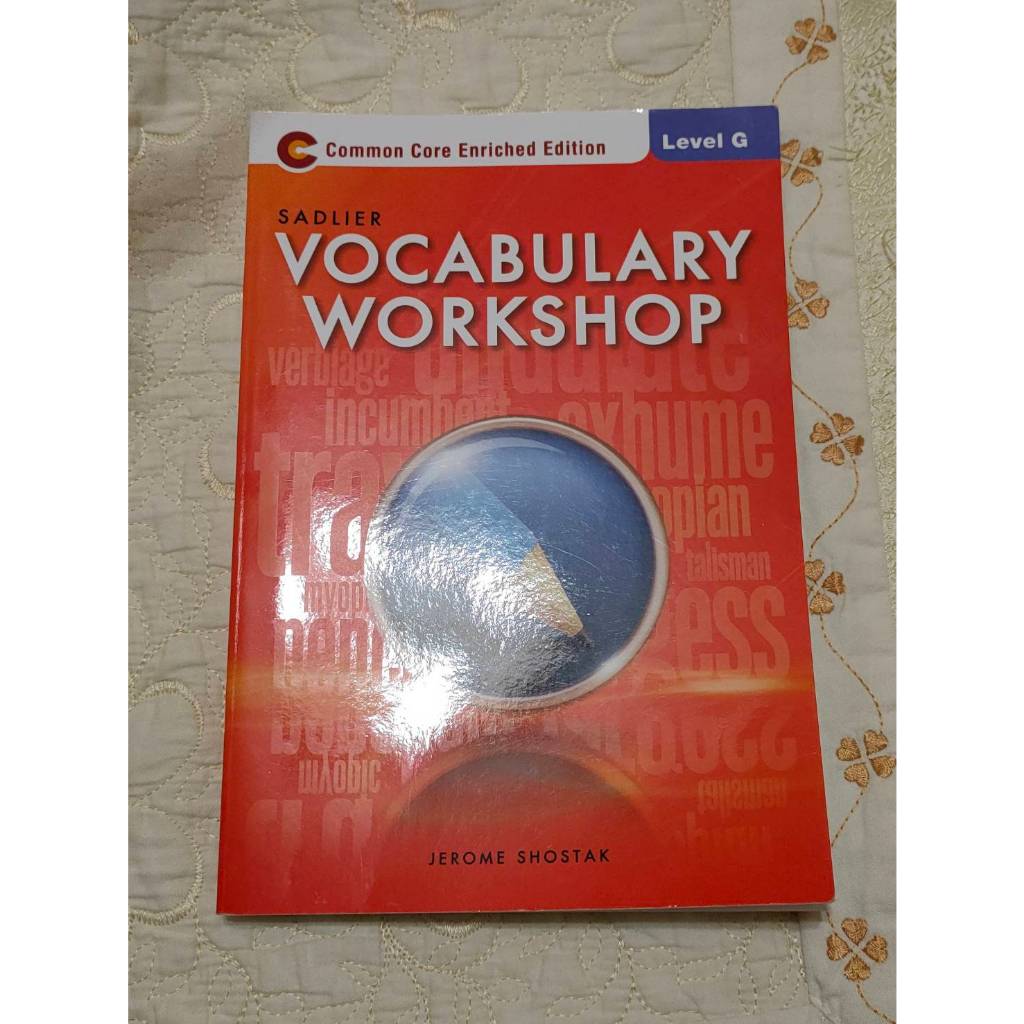 Sadlier Vocabulary Workshop Level G Shostak 大學用書 | 蝦皮購物