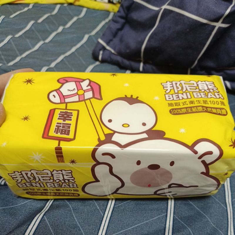 BENI BEAR 邦尼熊 抽取式 衛生紙 單包販售 | 蝦皮購物