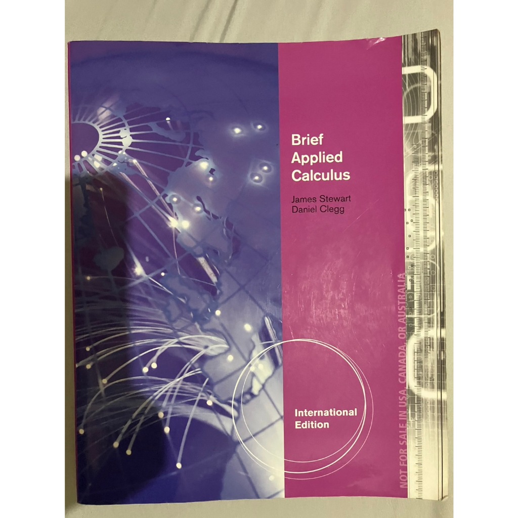 【二手書籍】Brief Applied Calculus - James Clegg & Daniel Stewart | 蝦皮購物