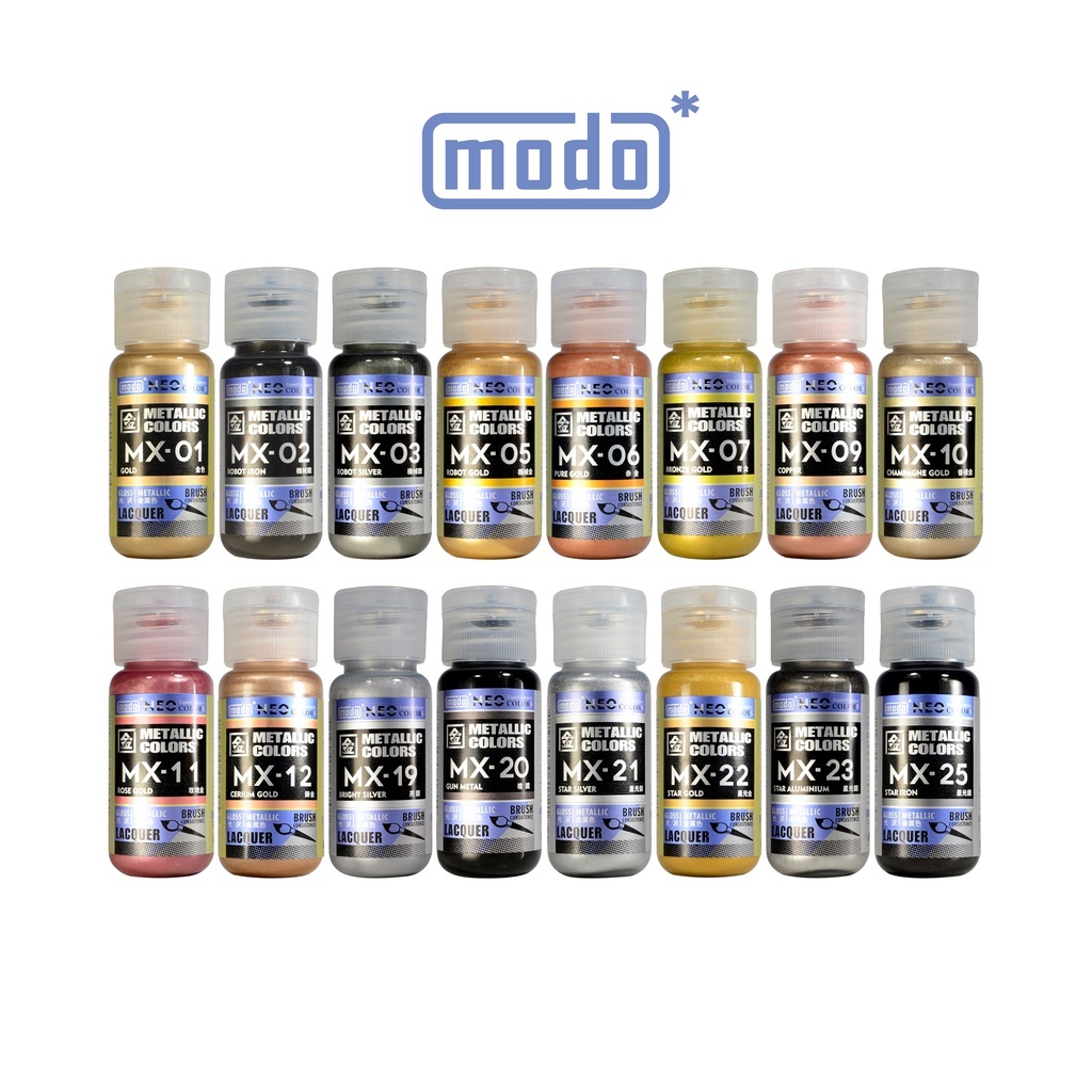 [VM模玩] 現貨 modo 摩多製漆 NEO-MX系列金屬色模型漆 金屬色 機械色 星光色 | 蝦皮購物