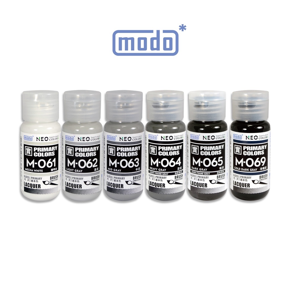 [VM模玩] 現貨 modo 摩多製漆 摩多灰階六色 模型 噴漆 噴塗 鋼彈 GK 模型漆 | 蝦皮購物