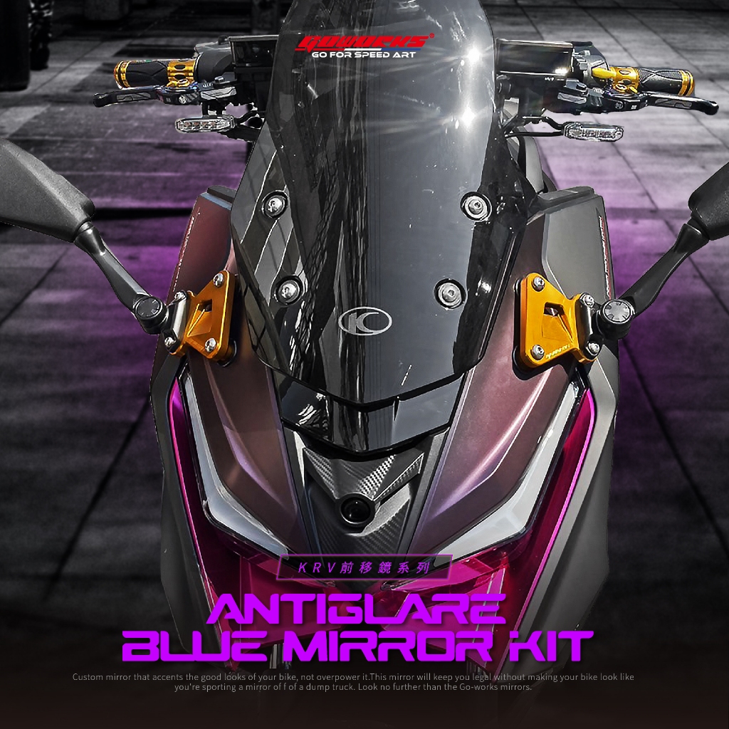 【GOWORKS】KRV/ROMA GT 後照鏡前移組 後視鏡 前移底座 羅馬GT | 蝦皮購物