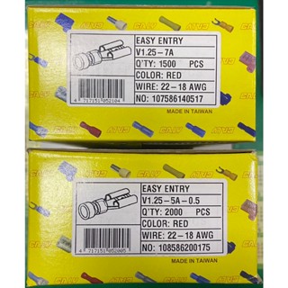 【原廠保固】CALY佳力牌 V1.25-7A V1.25 平網易進式絕緣母端子 插銷端子 1包100只 | 蝦皮購物