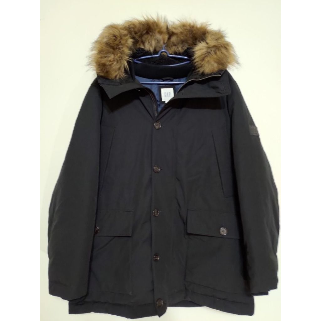Gap N-3B 羽絨 大衣 XL號 黑色 | 蝦皮購物