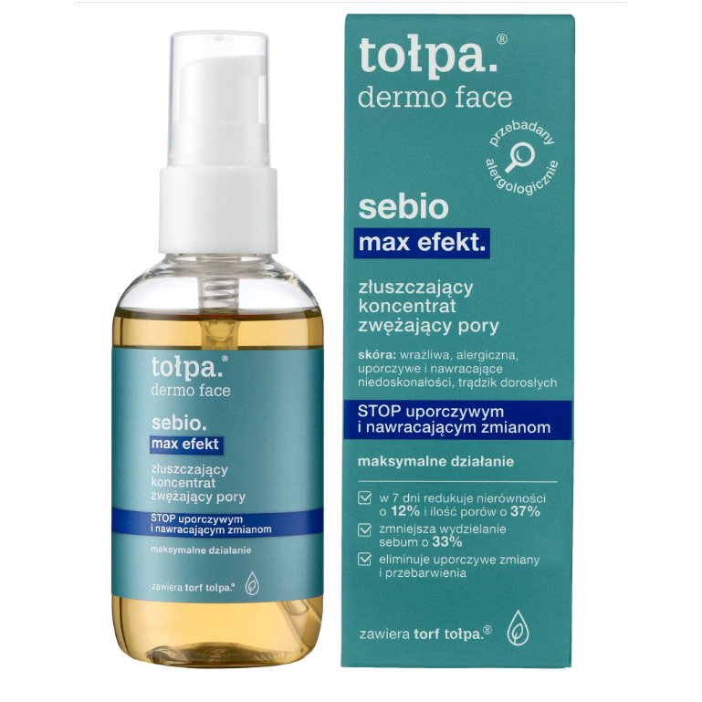 celeat補運費差價賣場Tołpa Dermo Face Sebio max Effect去角質緊緻毛孔濃縮液75ML | 蝦皮購物