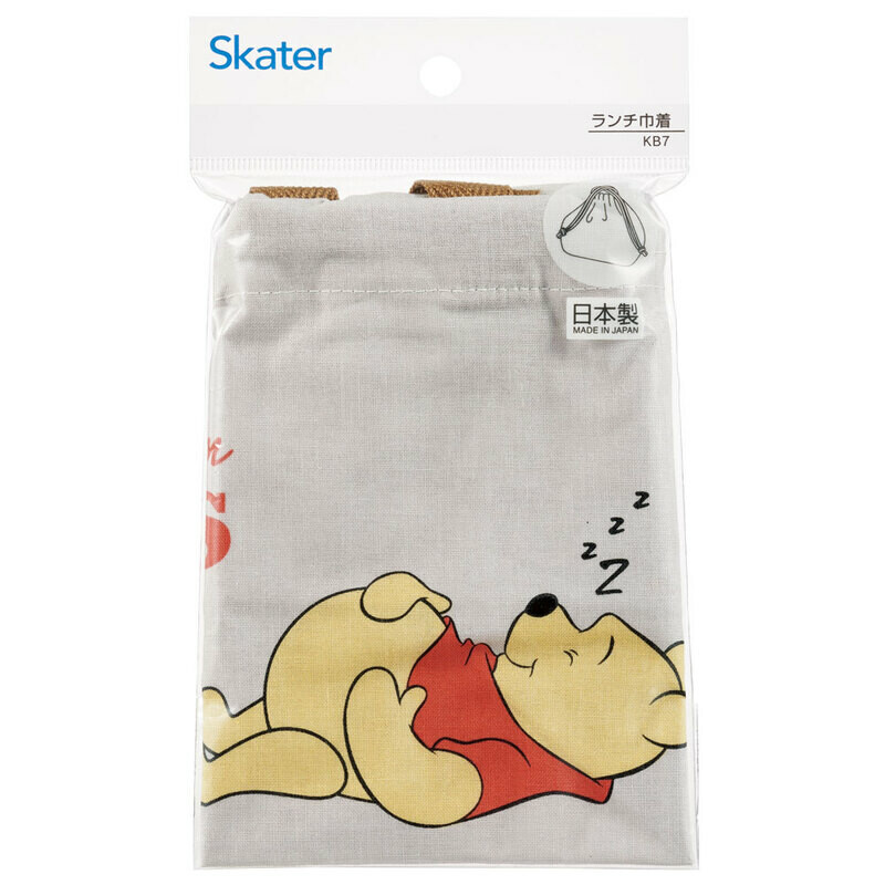 ☆案內批發☆24入P220 657894 Skater KB7 小熊維尼 束口手提袋100%純綿便當袋餐盒野餐袋2.5L | 蝦皮購物