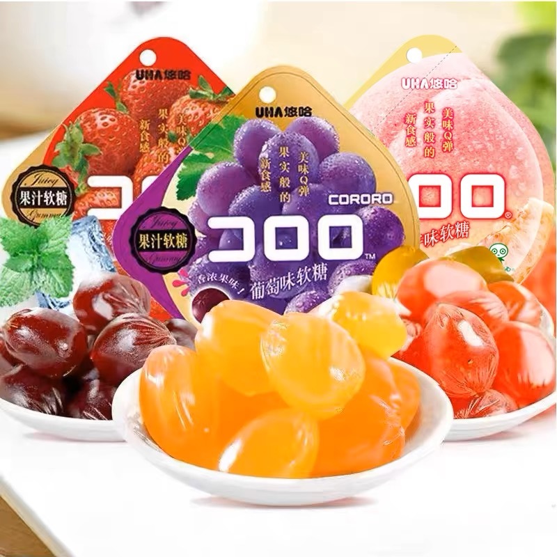 🔥在台出貨🔥UHA 日本 酷露露 酷洛洛 味覺糖 QQ糖 草莓 荔枝 葡萄 水蜜桃 可樂 乳酸菌 白桃 日本軟糖 糖果 | 蝦皮購物
