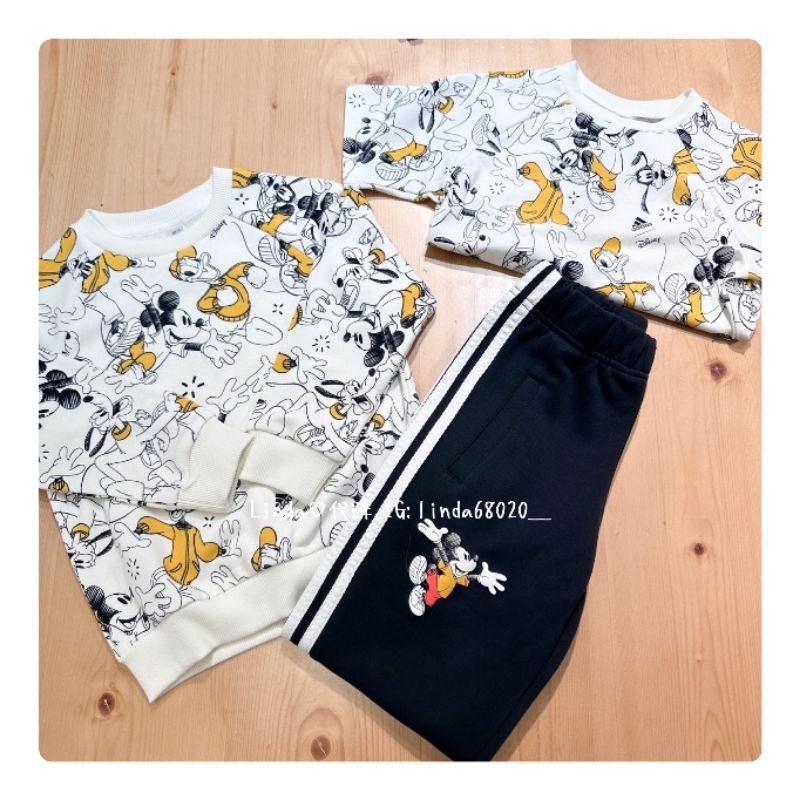 Linda ️代購 ADIDAS 米老鼠 童裝 長袖 短袖 黑褲 IT8778 短袖 IT8785 IN7198 | 蝦皮購物