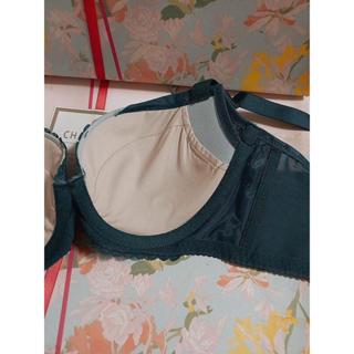 【EASY SHOP】奧黛莉包覆機能75D=34D咖啡紗單內衣(孔雀藍) | 蝦皮購物