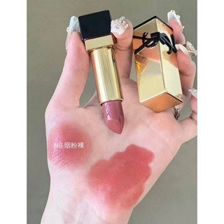 現貨寄出 YSL 聖羅蘭 奢華緞面唇膏 #N8煙粉裸 全新色號 約會必備 溫柔氣質妝 裸謬思 灰粉3.8G | 蝦皮購物