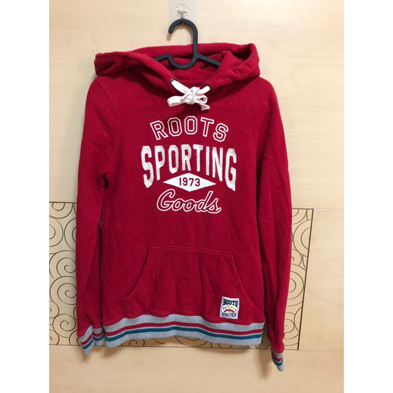 《Roots 》女生刷毛連帽T 尺寸XS | 蝦皮購物