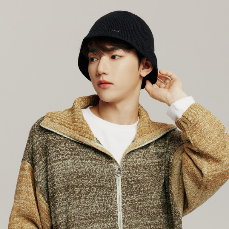 ZEROBASEONE ZB1 代言 ROMANTIC CROWN 章昊同款 黑色針織水桶帽 帽子 | 蝦皮購物