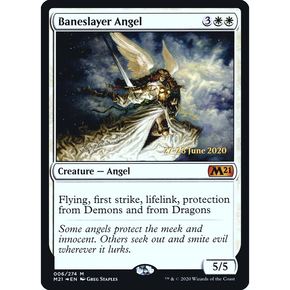 [魔法風雲會]-M21 破邪天使 Baneslayer Angel | 蝦皮購物