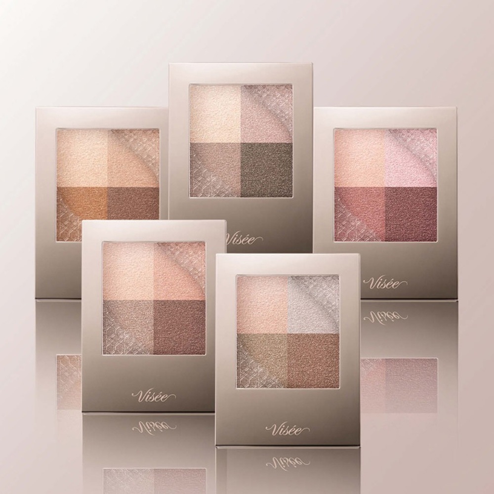 VISEE 澄露光漾眼彩5g 共5色 BE-2 優雅裸【小女子】美拉德眼妝 眼影 眼影盤 | 蝦皮購物