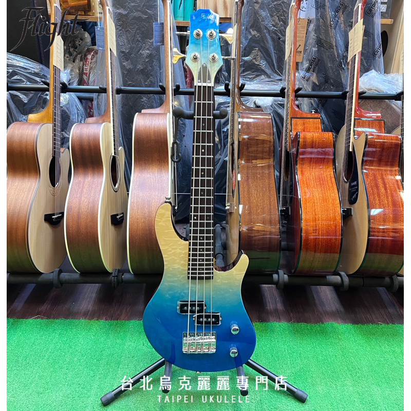 【北烏/原聲】歐洲 Flight Mini Bass 30吋 海洋漸層 電Bass 迷你bass | 蝦皮購物